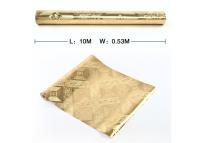 China Luxurious Modern Style Wallpaper with Removable Gold Foil Material , Geometric Pattern for sale