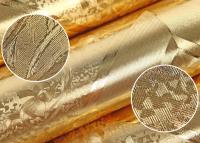 China Luxurious Modern Style Wallpaper with Removable Gold Foil Material , Geometric Pattern for sale