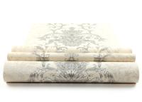 China Yellow Removable Floral Wall Covering , Washable Vinyl Wallpaper For Living Room for sale