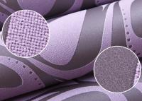 China Modern Wall Covering , Purple Geometric Removable Wallpaper For Bedding Room for sale