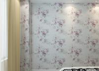 China PVC Embossed Wall Covering , Floral Interior Decorating Wallpaper with Country Style for sale