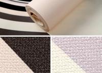 China Commercial Contemporary Wall Coverings with Wide and Narrow Stripes , PVC Wallpaper for sale