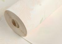 China Beige Floral Pattern Non Woven Wallcovering , Interior Decorating Wallpaper SGS CSA for sale