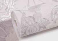 China Removable PVC Country Bedroom Wallpaper / Household Pink Floral Wallpaper Affordable for sale