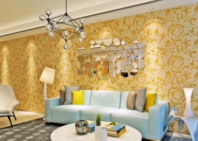 China Fireproof Non Woven European Style Wallpaper Strippable With Flower Pattern , Non - Pasted for sale