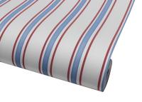 China Removable Modern Removable Wallpaper / Vertical Striped Wallpaper Dark Blue And Red Color for sale