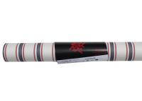 China Mediterranean Modern Removable Wallpaper,Blue And Red Striped Wallpaper 0.53*10M for sale
