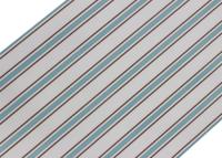 China Removable Blue And Grey Striped Wallpaper Non Woven Wall Covering 0.53*10M for sale