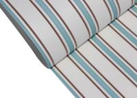 China Removable Blue And Grey Striped Wallpaper Non Woven Wall Covering 0.53*10M for sale