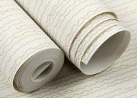 China Modern White Geometric Removable Wallpaper For Bedding Room for sale