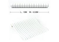 China White And Blue Living Room Striped Wallpaper Strippable , Mediterranean Style for sale