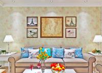 China Home Beautiful Floral Country Style Wallpaper , Non Woven Wallcovering 0.53*10M for sale