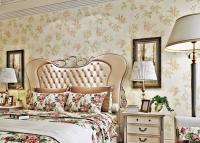 China 0.53*10M Designer Natural Floral Non Woven Wallpaper Fabric Wall Covering for sale