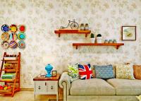 China 0.53*10M Designer Natural Floral Non Woven Wallpaper Fabric Wall Covering for sale