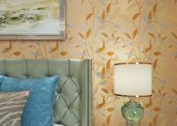 China Economic Beautify Leaves Modern Removable Wallpaper for Home Decoration , Pure Color for sale