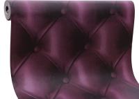 China European Style Leather Wallpaper Luxury 3D Effect Contemporary Purple Wallpaper for sale