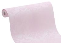 China Flocking Pink Floral Pattern European Style Wallpaper for Bedroom , Living Room for sale