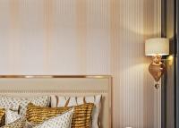 China Dark Pink Home Decor Wallpaper / Living Room Striped Wallpaper With Printed Surface Treatment for sale
