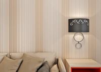 China Dark Pink Home Decor Wallpaper / Living Room Striped Wallpaper With Printed Surface Treatment for sale
