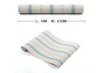 China Living Room Modern Removable Wallpaper Blue Color With Natural Plant Fibers , 0.53*10m/ roll for sale