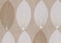 China Bronzing Leaf Non Woven Wallpaper For Office Walls / Living Room , Water Against for sale