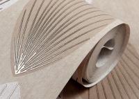 China Bronzing Leaf Non Woven Wallpaper For Office Walls / Living Room , Water Against for sale