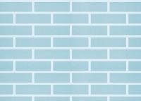 China Blue Self Adhesive 3D Brick Effect Wallpaper Non Woven Materials , Pre - Pasted for sale