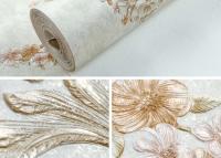 China Damask Interiors Europe Wallpaper , Soundproof British Style Wallpaper with Embossed Surface for sale
