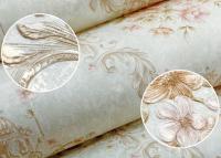 China Damask Interiors Europe Wallpaper , Soundproof British Style Wallpaper with Embossed Surface for sale