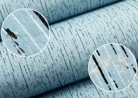 China Soundproof Contemporary Wall Covering Durable With Sky Blue Color , Non Woven Materials for sale