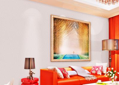 China Sound Absorbing Non Woven Wallpaper / Modern Pink Wallpaper For Home , 0.53*10m for sale