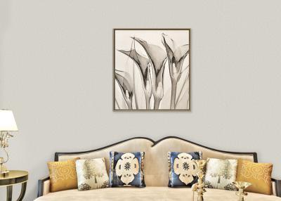 China Beige Printed Bright Modern Wallpaper 0.53*10m , Home Decoration Wallpaper Long Fiber for sale