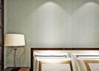 China Light Green Washable Vinyl Wallpaper With Peel And Stick Embossed Surface , Strippable Type for sale