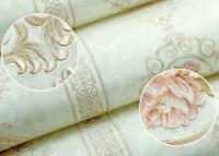 China Floral Beige Durable English Style Wallpaper , Household Decorative Wall Coverings for sale
