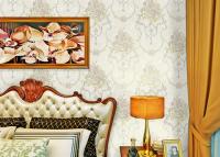 China Soundproof Modern Removable Wallpaper / Contemporary Bathroom Wallpaper With Beige Color for sale