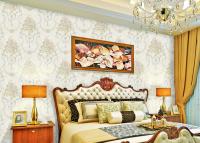 China Soundproof Modern Removable Wallpaper / Contemporary Bathroom Wallpaper With Beige Color for sale