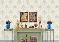China Soundproof Modern Removable Wallpaper / Contemporary Bathroom Wallpaper With Beige Color for sale