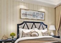 China Yellow Color Luxury Modern Embossed Wallpaper , Household Removable Reusable Wallpaper for sale