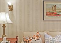 China Yellow Color Luxury Modern Embossed Wallpaper , Household Removable Reusable Wallpaper for sale