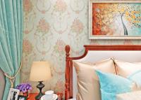 China Removable Moisture proof Country Style Wallpaper for Bedroom / TV Background for sale