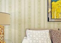 China Stripped Non woven Wallpaper For House Decoarion , Bronzing Surface Treatment for sale