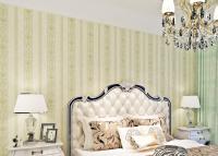 China Stripped Non woven Wallpaper For House Decoarion , Bronzing Surface Treatment for sale
