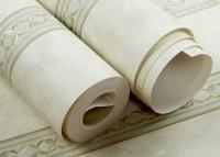 China Stripped Non woven Wallpaper For House Decoarion , Bronzing Surface Treatment for sale