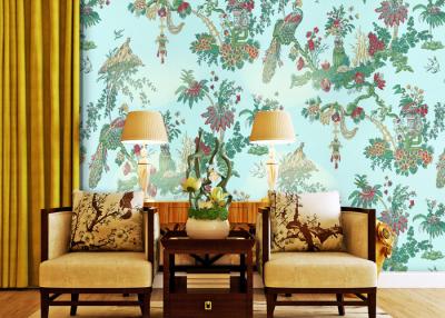 China 0.53*10m Waterproof Country Style Wallpaper For Bedding Room , Non Woven Materials for sale