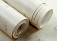 China Non Woven Rustic Floral Wallpaper With Printed Surface Technics , Asian Style for sale