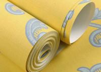 China Modern Yellow Color Non Woven Wallpaper Washable For Livingroom , Size Customized for sale