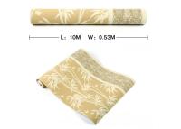 China 0.53*10 Living Room Asian Inspired Wallpaper / Asian Themed Wallpaper Beige Color for sale