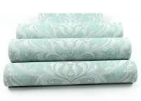 China 1.06*10m Water Proof Living Room Wallpaper / Interior Decorating Wallpaper , Green Color for sale