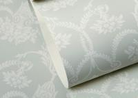 China Eco Friendly Classical Grey Pattern Wallpaper For Restaurant , Embossed Surface Treatment for sale
