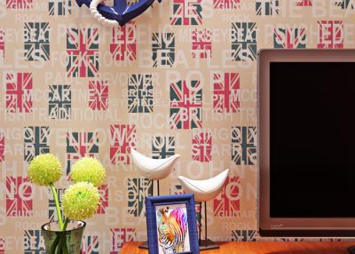 China Modern Lounge Wallpaper / Modern Self Adhesive Wallpaper With 3D Rotary Printing for sale